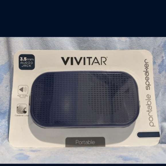 Vivitar | Accessories | Blue Portable Speaker 35mm Audio Jack New ...